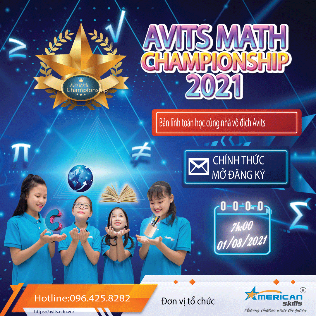 AVITS | Toán tư duy, Ngôn ngữ Tiếng Việt, Tiếng Anh, Kỹ năng xã hội